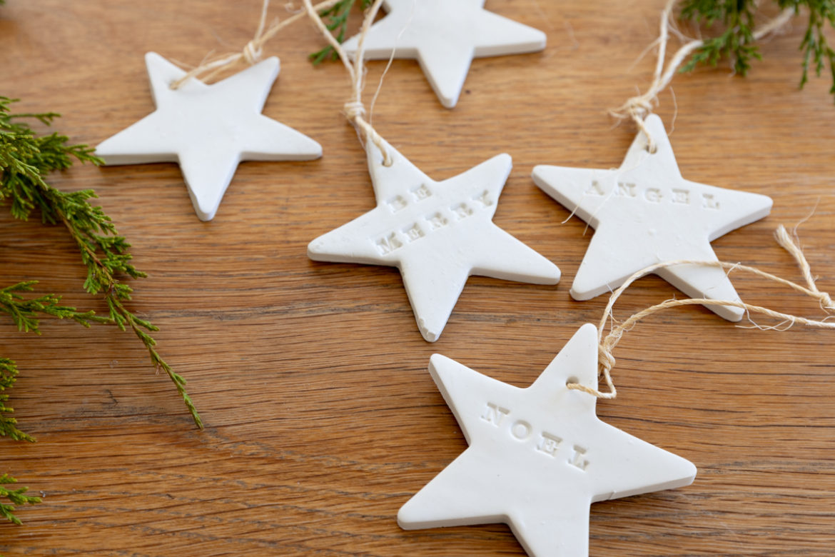 Homemade Clay Star Ornaments - The Seasonal Homestead