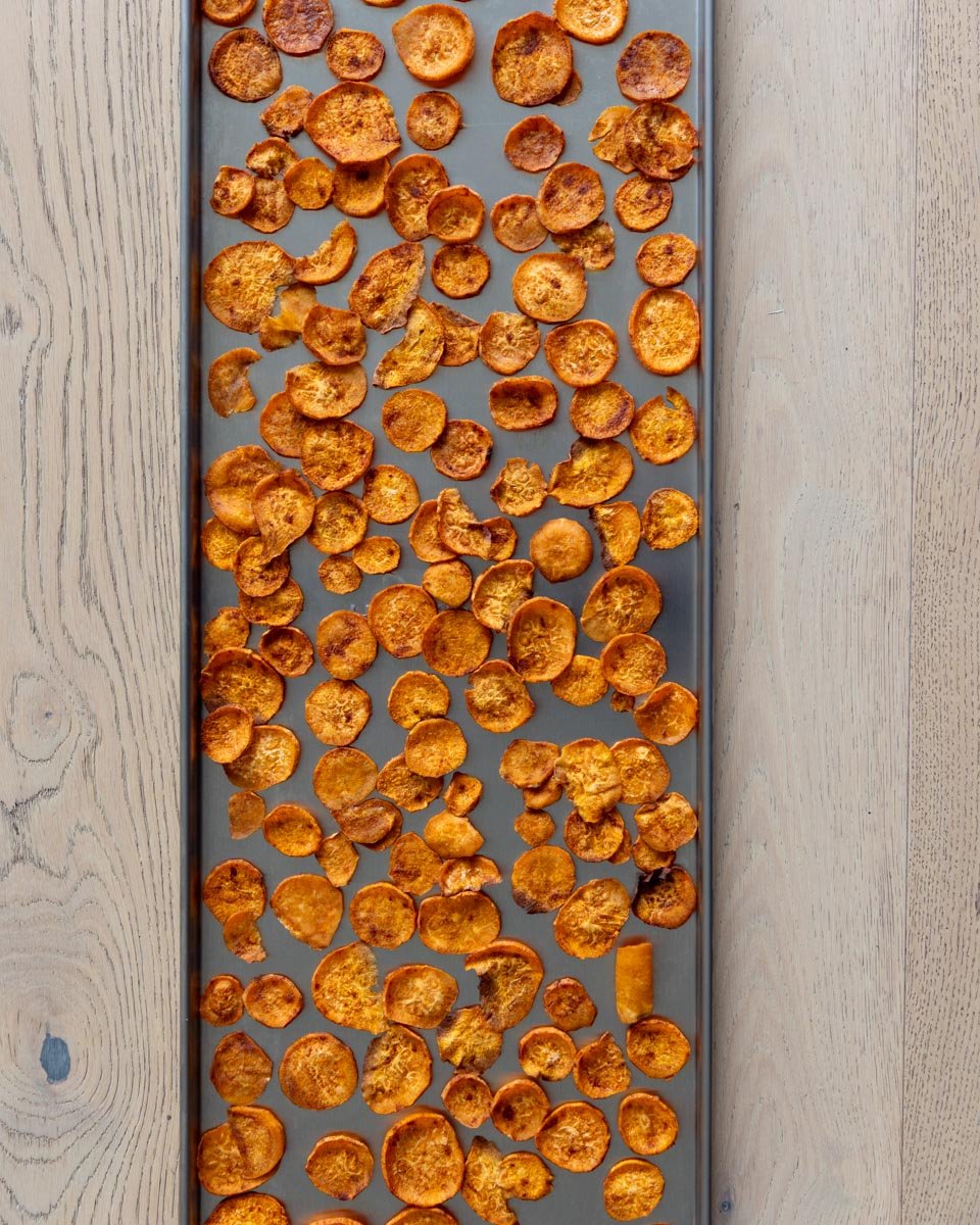 Freeze Dried Sweet Potato Chips - The Seasonal Homestead