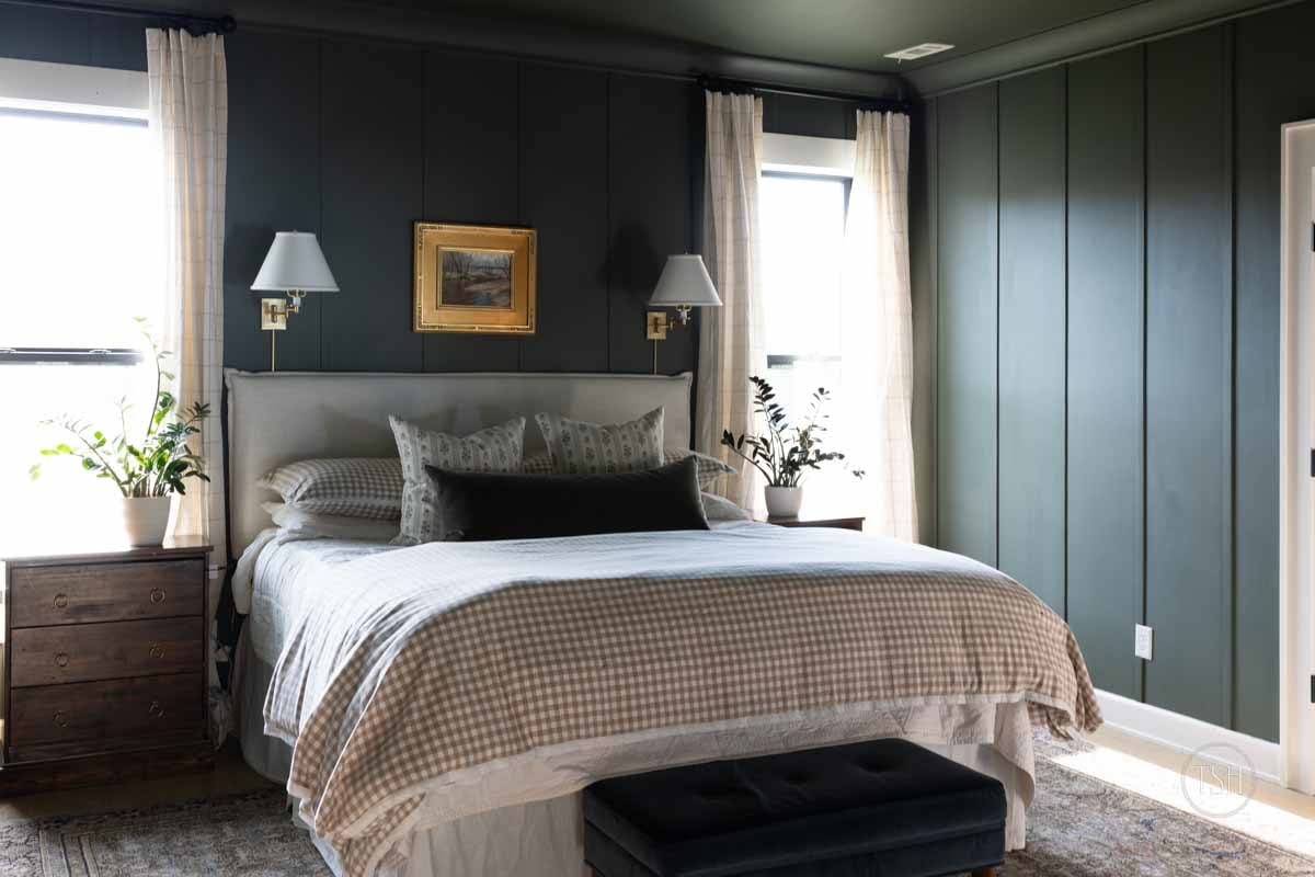 Dark Green Bedroom Refresh - The Seasonal Homestead