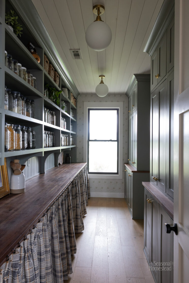 DIY Farmhouse Pantry Makeover - The Seasonal Homestead