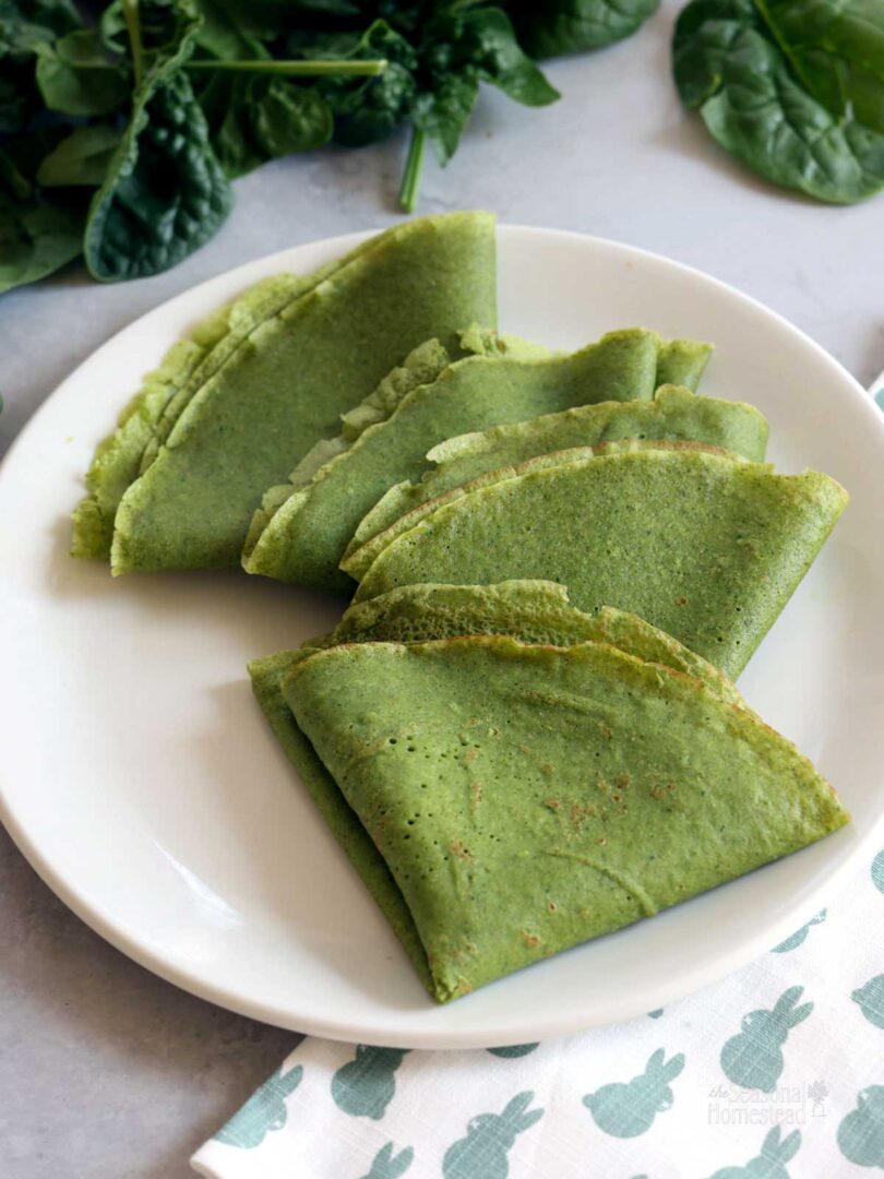 Spinach Crepes - The Seasonal Homestead