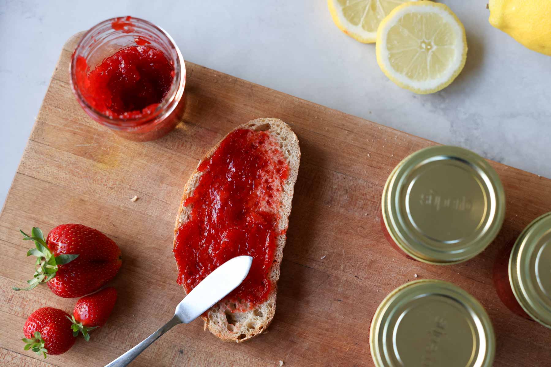 Strawberry Lemon Jam - The Seasonal Homestead