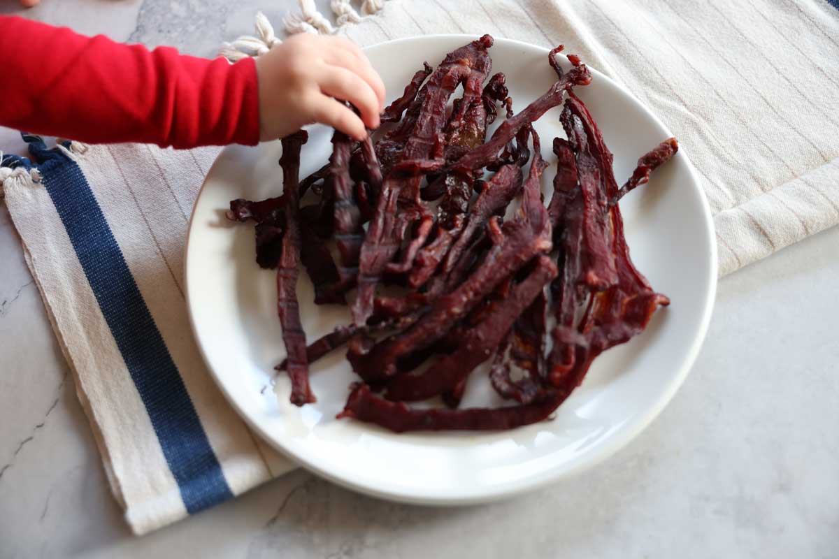 Smoked Beef Jerky Recipe - The Seasonal Homestead