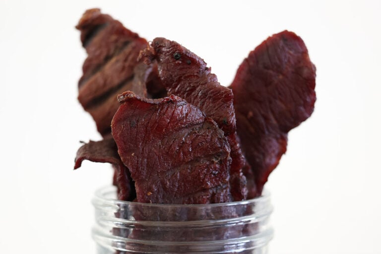Smoked Beef Jerky Recipe - The Seasonal Homestead